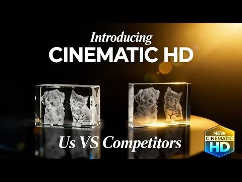 3D Crystal Cut Corner Diamond Personalized Photo Gift | 3D Crystal